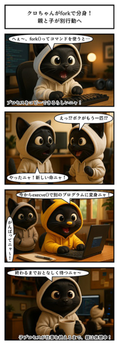 ハッカーが使うLinuxの裏側 forkとexecveでわかるプロセスのしくみ | AIを武器にホワイトハッカーになる