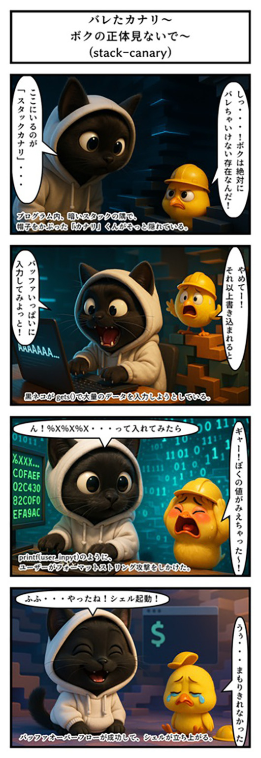ハッカーが利用する、スタックカナリ＆ASLRリークとは セキュリティ機能をすり抜ける脆弱性をやさしく解説 | AIを武器にホワイトハッカーになる