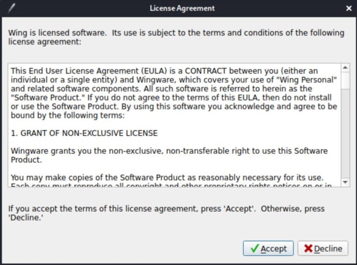 Kali Linuxにwing Python Ideをインストールする Aiを武器にホワイトハッカーになる 7408